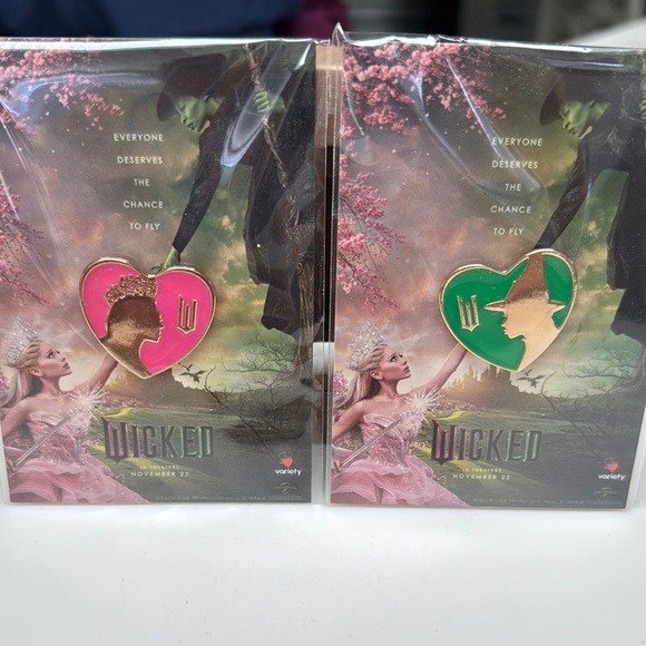 Wicked | Jewelry | Wicked Musical Enamel Pins Set | Poshmark